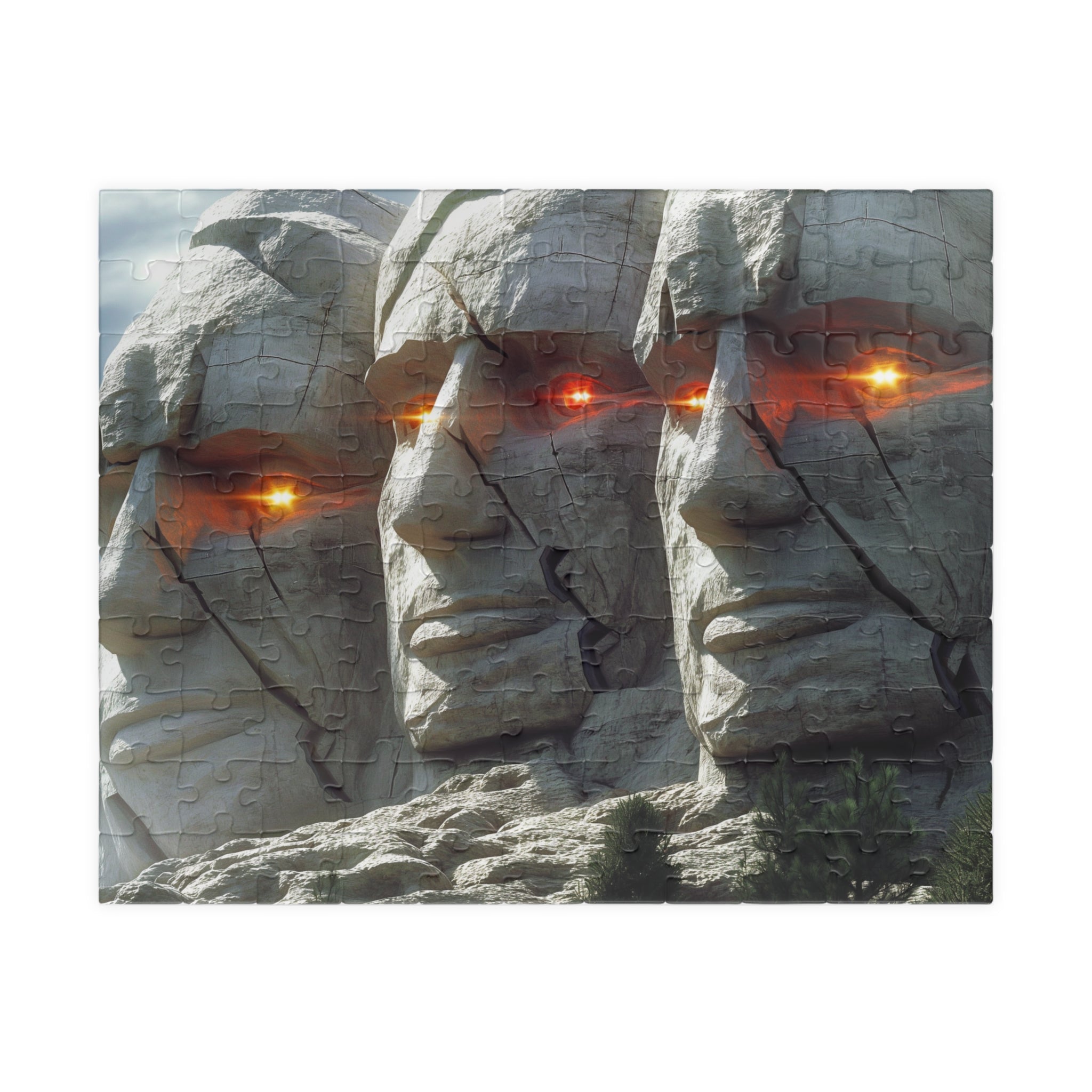 Mount Cyborg, Stares of Freedom (Jigsaw Puzzle) – Stay Weird Puzzle Company